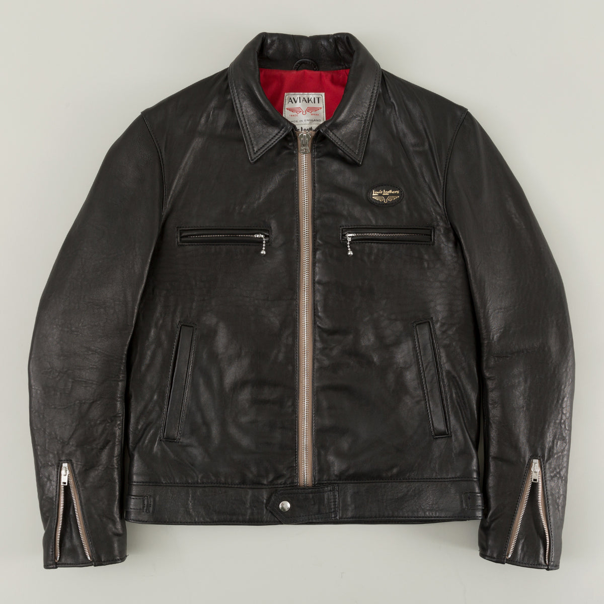 Lewis Leathers Dominator in Black Sheepskin - The Stronghold
