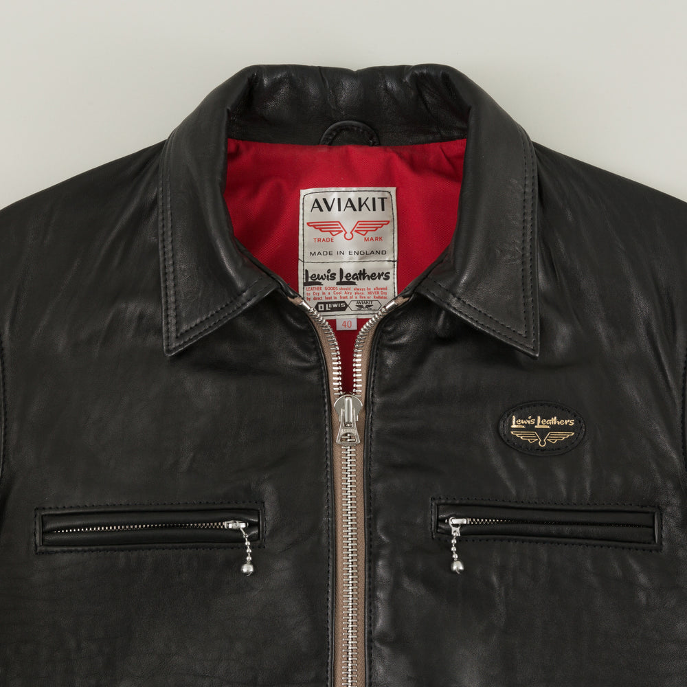 Lewis Leathers Dominator in Black Sheepskin - The Stronghold