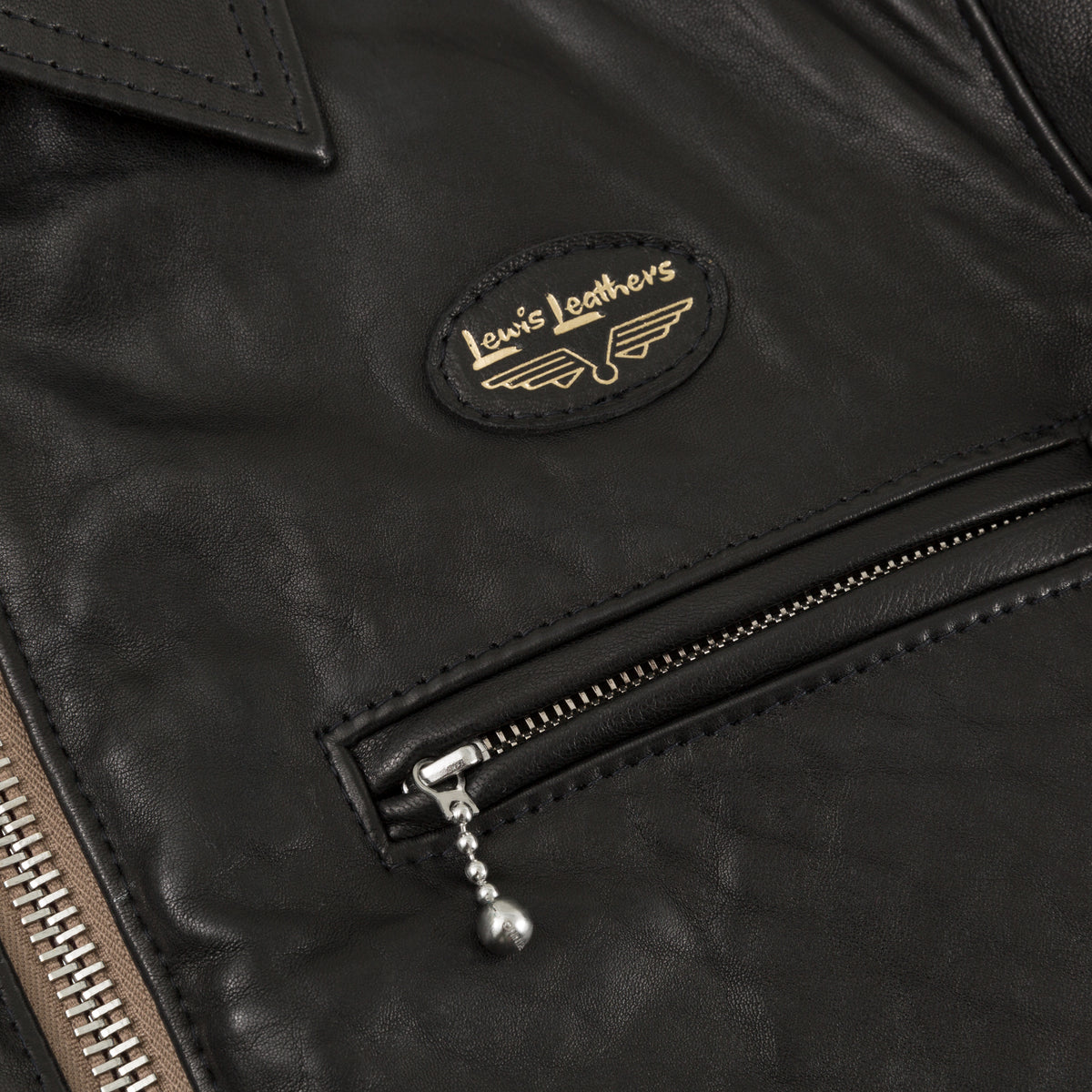 Lewis Leathers Dominator in Black Sheepskin - The Stronghold